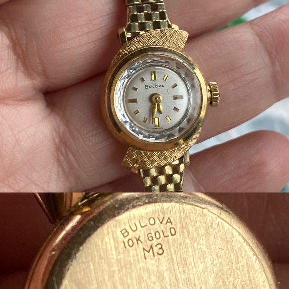 Bulova | Accessories | Rare Hard To Find Vintage Bulova K Solid Gold M3 Women Watch Windup Works ...